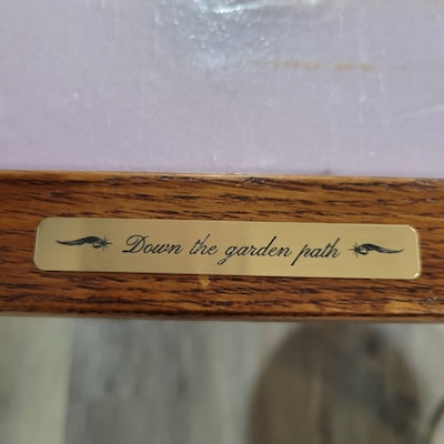 Engraved Solid Brass Plate Picture Frame Art Label Name Tag 2-1/2 X 1/2 ...