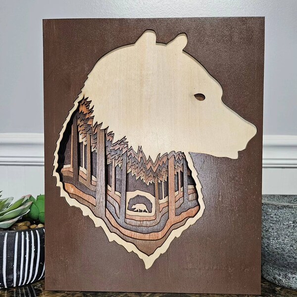 Layered Letter B, DXF, Digital Download, Wall Art Multilayer Letter ...