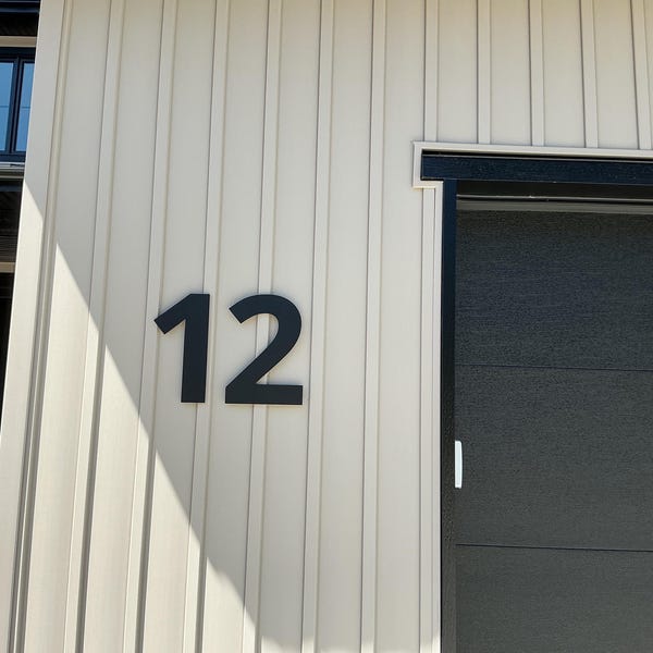 High Visibility Address Numbers | Reflective Metal Address Numbers | 6 ...
