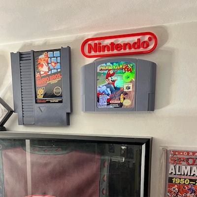 Nintendo Video Game Logo Sign 8.5in 3D Printed, Man Cave, Game Room ...