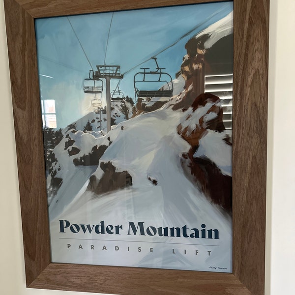 Brighton Poster - Great Western -utah Ski Poster - Utah Travel Poster ...