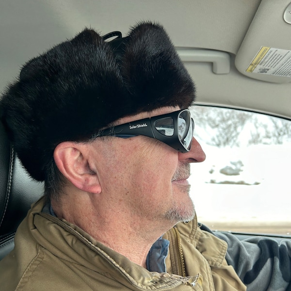 Leather Aviator Hat, Convertible Driving Hat, Pilot Helmet, WW2 Cap ...