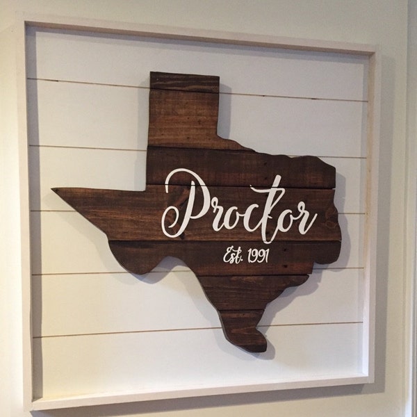 Texas Wall Art, Wooden Texas, Pallet Sign Wall Art, Established ...
