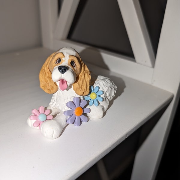 Black Labrador Hand Sculpted Polymer Clay, Pet Tiered Tray Decoration ...