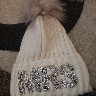MRS Beanie Hat Bride Beanie Hat Bridal Shower Gift for Bride to Be Gift ...
