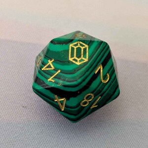 Individual Gemstone Dice-all Material-d4 D6 D8 D10 D% D12 D20-dungeons ...