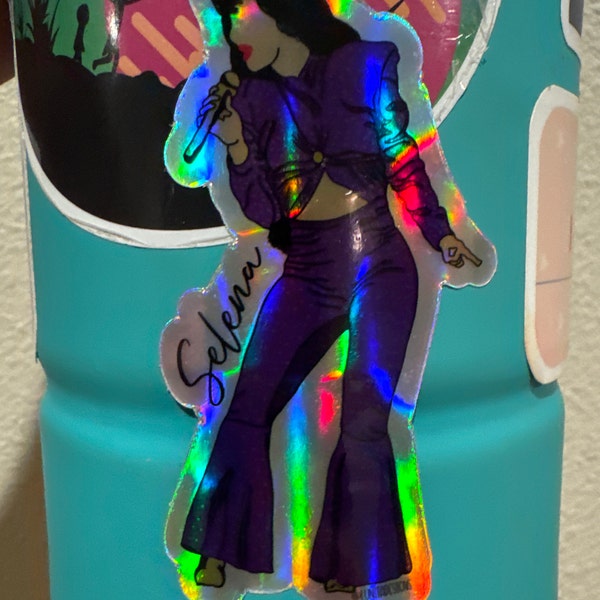 Selena HOLOGRAPHIC Sticker | Selena Sticker, Cumbia Queen, Selena ...