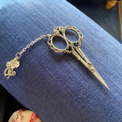 Victorian Floral Embroidery Scissors Antique Style Vintage Sewing and ...