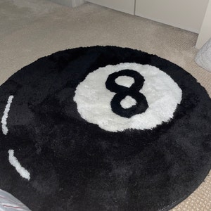 8 BALL RUG Billiards Rug Bedroom Aesthetic Rugs Minimalist - Etsy Australia