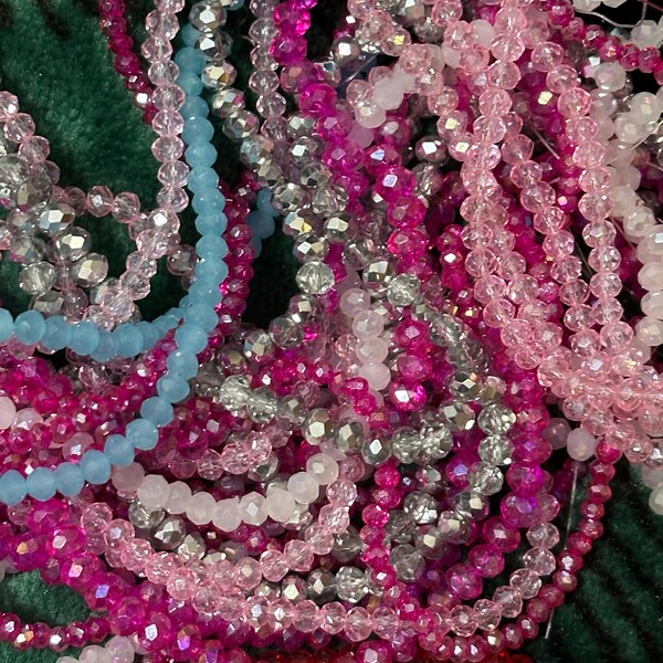 Traditional Turkish Artisan Handmade Cube Glass Beads, Large Hole Glass ...