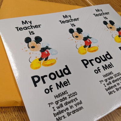 Disney Teacher Vinyl Sticker - Etsy