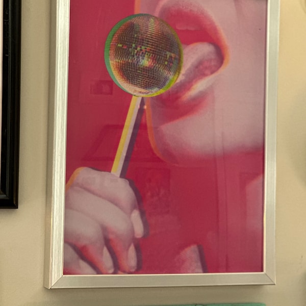 Disco Lollipop | Disco Ball Art, Colorful Decor, Maximalist Wall Art ...