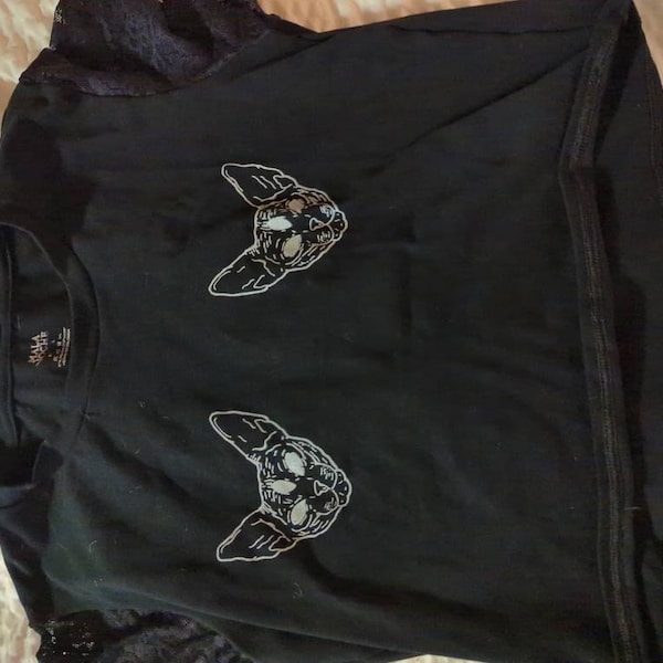 Crop Top Velvet Lunas, Dark, Goth, Gothic, Gothic Clothing, Moon Top ...