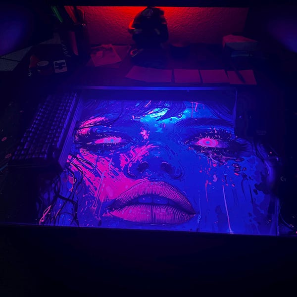 Galactic Command Center, Desk Pad, Mouse Pad, Desk Mat, Astronaut's ...
