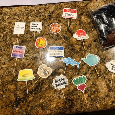 The Office Inspired Cupcake Toppers set of 15 - Etsy