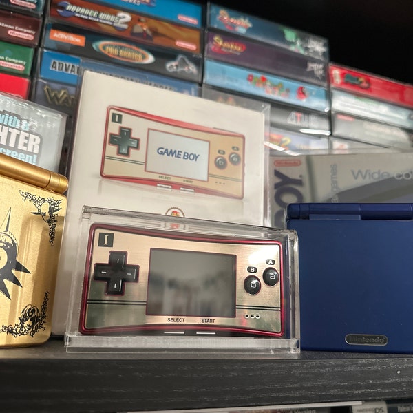 Game Boy Advance Micro Cartvault Acrylic Gameboy GBA Micro System ...
