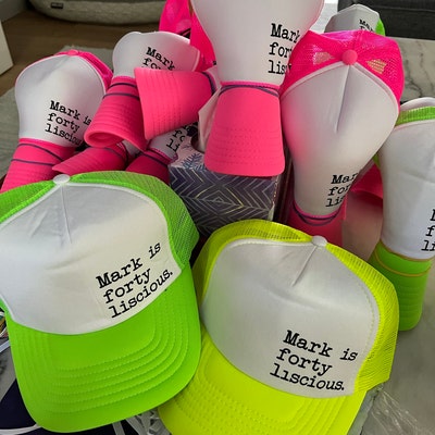 NEON PARTY Hats,bachelor Party Hat, Crew Hat, Team Crew, Totally ...