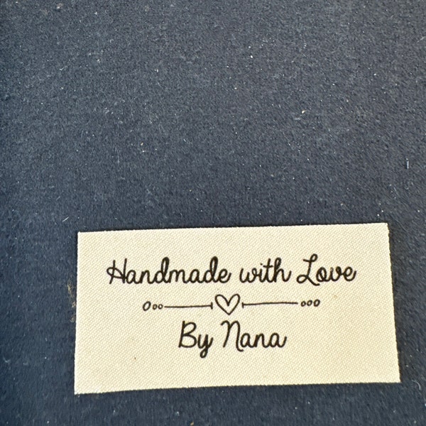 Personalized Sewing Labels for Handmade Items - Custom Tags Printed on ...