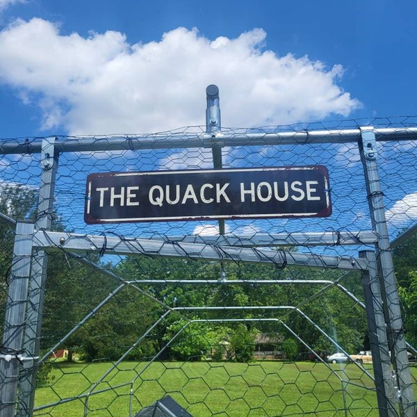 The Quack House - Funny Duck House Sign - Backyard Duck Sign - Duck ...