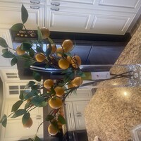 Loquat Fruit Stem With Foliage Artificial, Faux Berry Branch, Quality ...