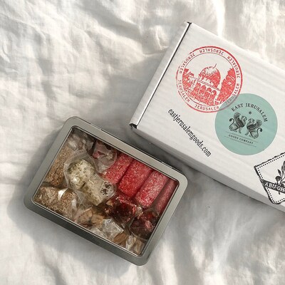 Gift Box of Jerusalem Candies Natural Snack Basket Israeli Sweet ...