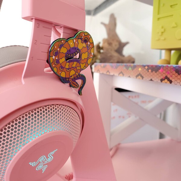 Snake Enamel Pin - Brazilian Rainbow Boa Pin, Rainbow Metal Pin ...