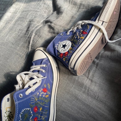 Custom Embroidered Converse High Tops/ Custom Converse Chuck - Etsy