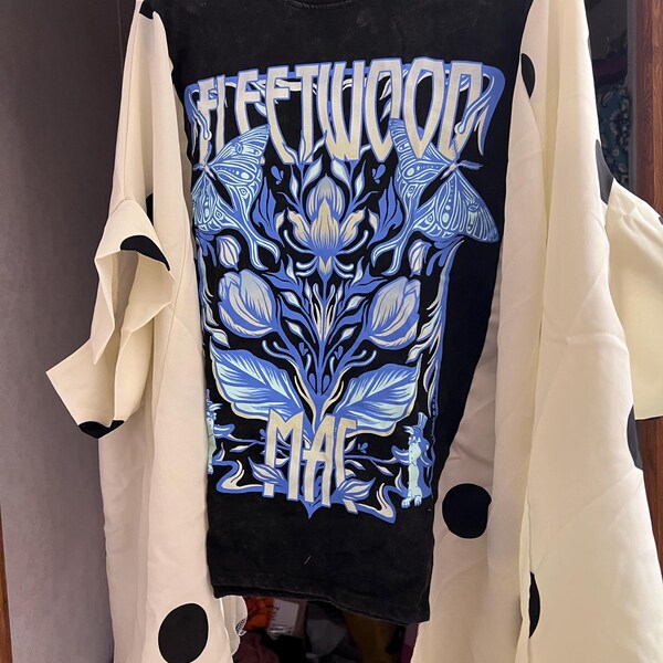 Led Zeppelin Upcycled Kantha Tee Doll Baby Oversized Fits a Small to XL ...