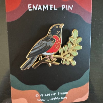Robin Enamel Pin Lapel Pin Badge - Etsy