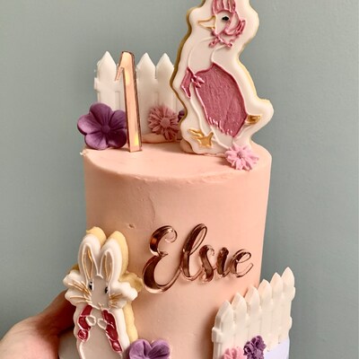 Daisy Double Layer Acrylic Charm Acrylic Charm Cake Charm Flower 10cm 4 ...