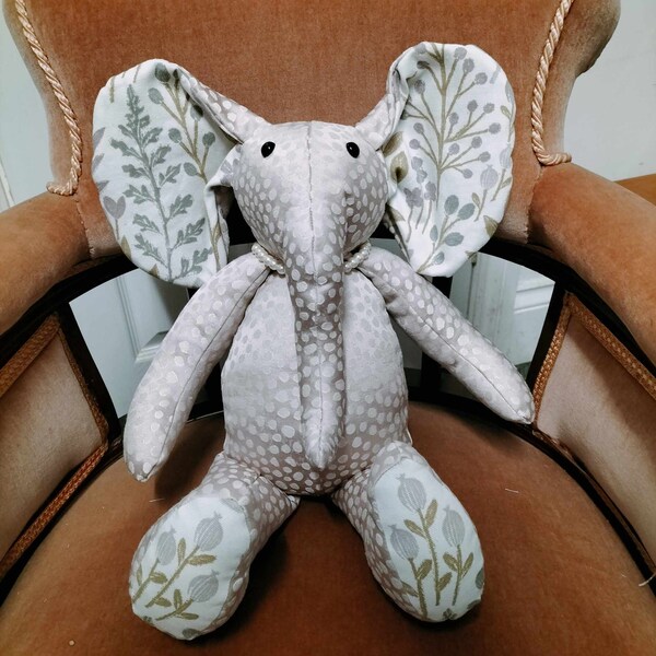 Memory Elephant Sewing Pattern: Keepsake Bear Tutorial (PDF Pattern) - Etsy