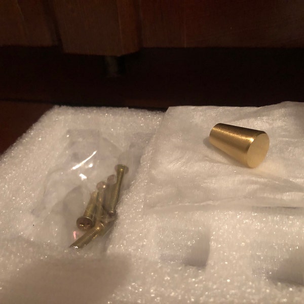 Modern Solid Brass Kitchen Cabinet Drawer Knobs/gold Furniture Dresser ...