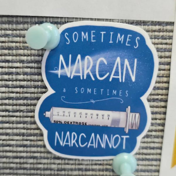 Sometimes Narcan Healthcare Sticker, Medical Humor, Waterproof Sticker ...
