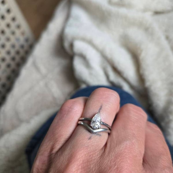 Sterling Silver Rotatable Planet Ring, Fidget Ring, Adjustable Size ...