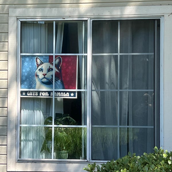Dogs for Harris-walz Yard Sign, Cute Patriotic Dog Lovers Voting for ...