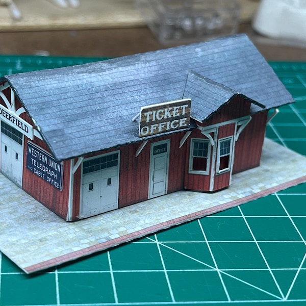 Paper Model Cardstock Model Barn N Scale or Z Scale or T Gauge for ...