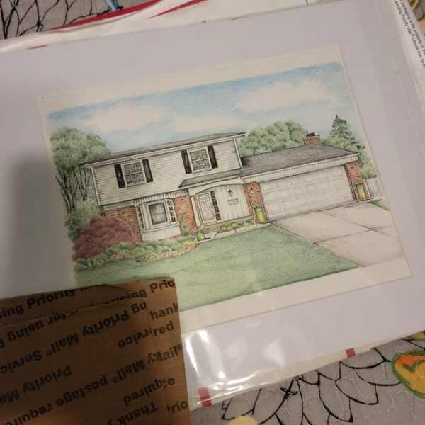 Mini Printable House Drawing Pen and Ink / House Sketch/ Tiny House ...