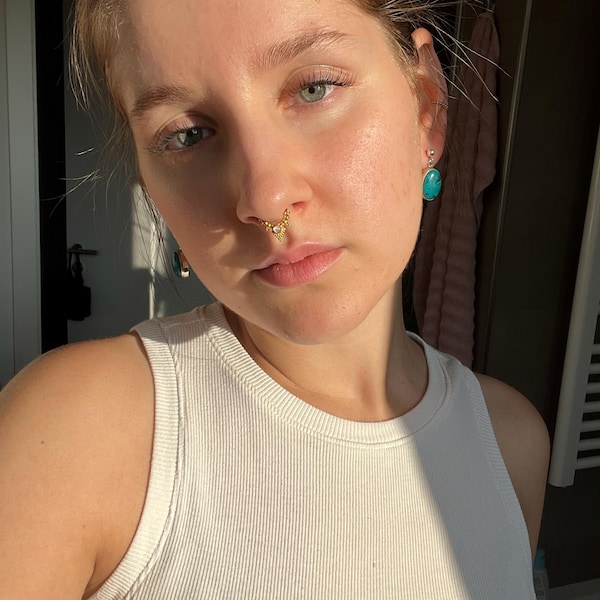 Double Septum Gold ⎜ Divine - Etsy
