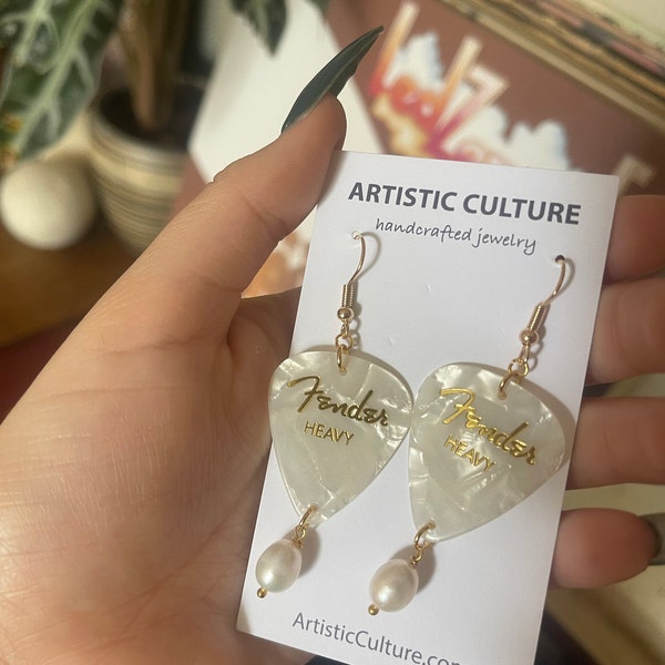 Guitar Pick Earrings Punk Earrings Guitar Pick Jewelry Music Earrings ...