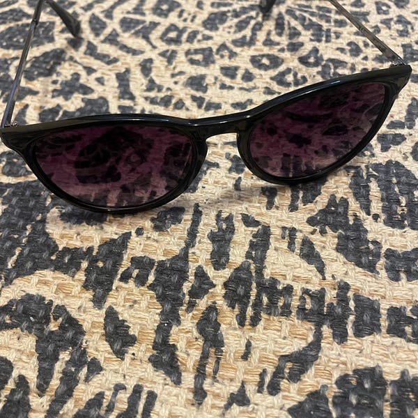 Lilac Rimless Rectangle Tint Sunglasses - Etsy