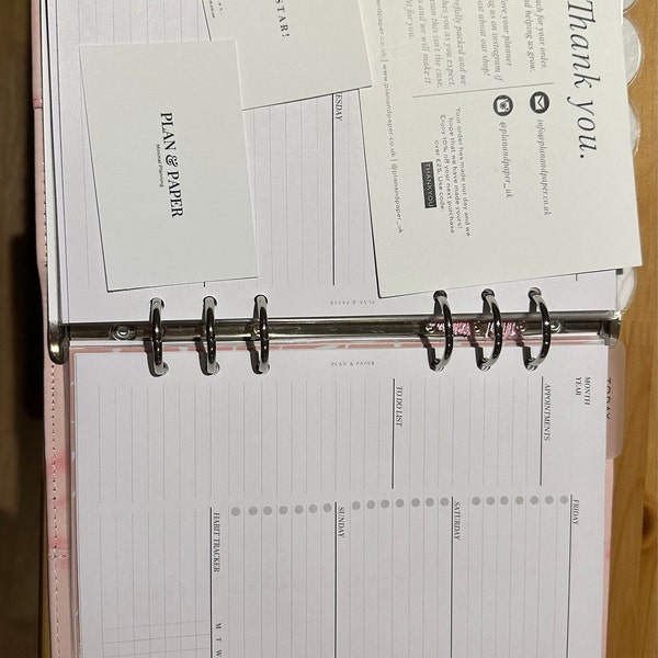 Printable Diary One Week on 2 Pages Pages for Planners Binders Agendas ...