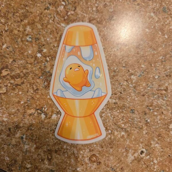 Egg Lava Lamp Sticker - Transparent Stickers - Depressed Egg - Etsy
