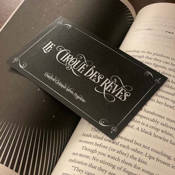 The Night Circus Tickets | Fan Art | Le Cirque Des Reves - Etsy