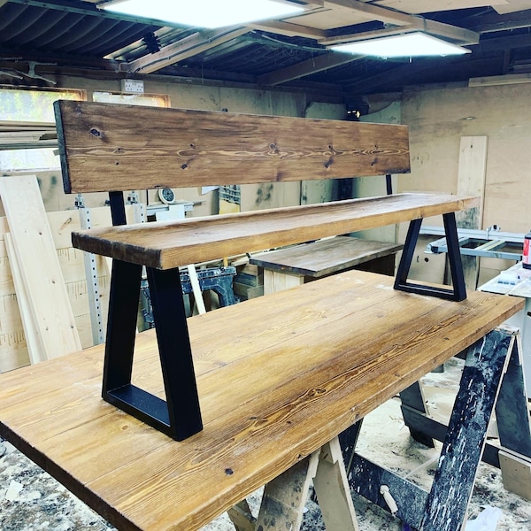 Metal Backrest Bench Bracket Back Rest Seat Bed 40x6mm 100x6mm Flat Bar ...