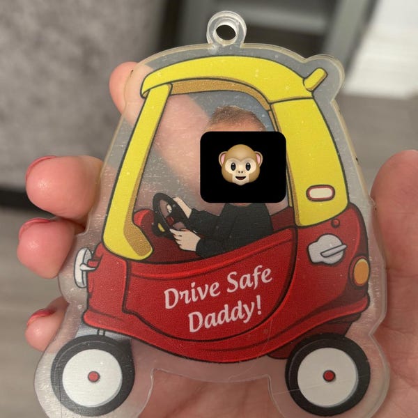 Personalized Acrylic Car Hanger, Drive Safe Daddy Acrylic Car Hanging ...