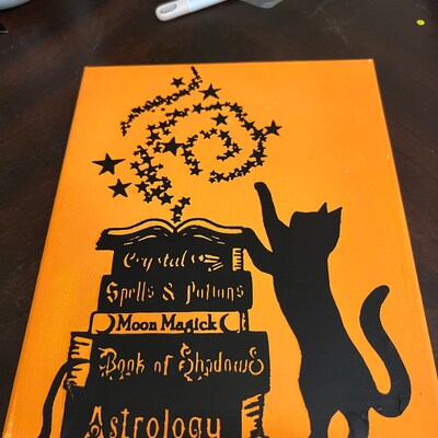 Spell Book SVG / Witch SVG / Cat SVG / Gothic Svg / Book Pile Svg / Pdf ...