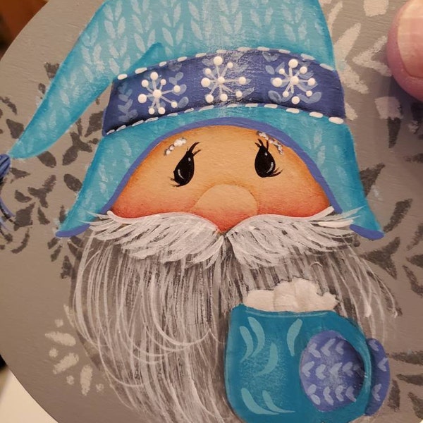 E Pattern, Downloadable, Tole Painting Pattern for Candy Cane Santa, My ...