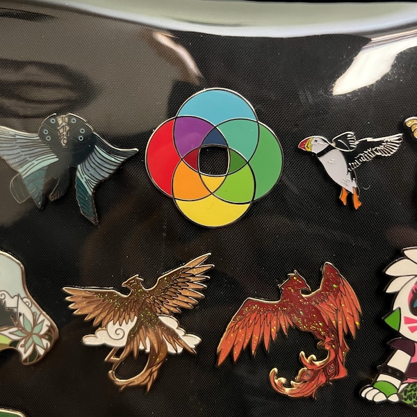 Plural Pride Rings Enamel Pin - Silver - Etsy