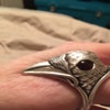 White Spirit Raven Ring - Etsy