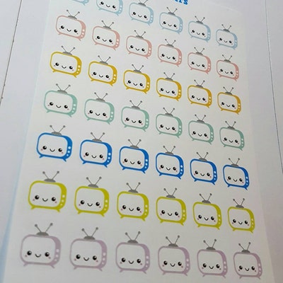 42 Cute Tv/programme Planner Stickers - Etsy